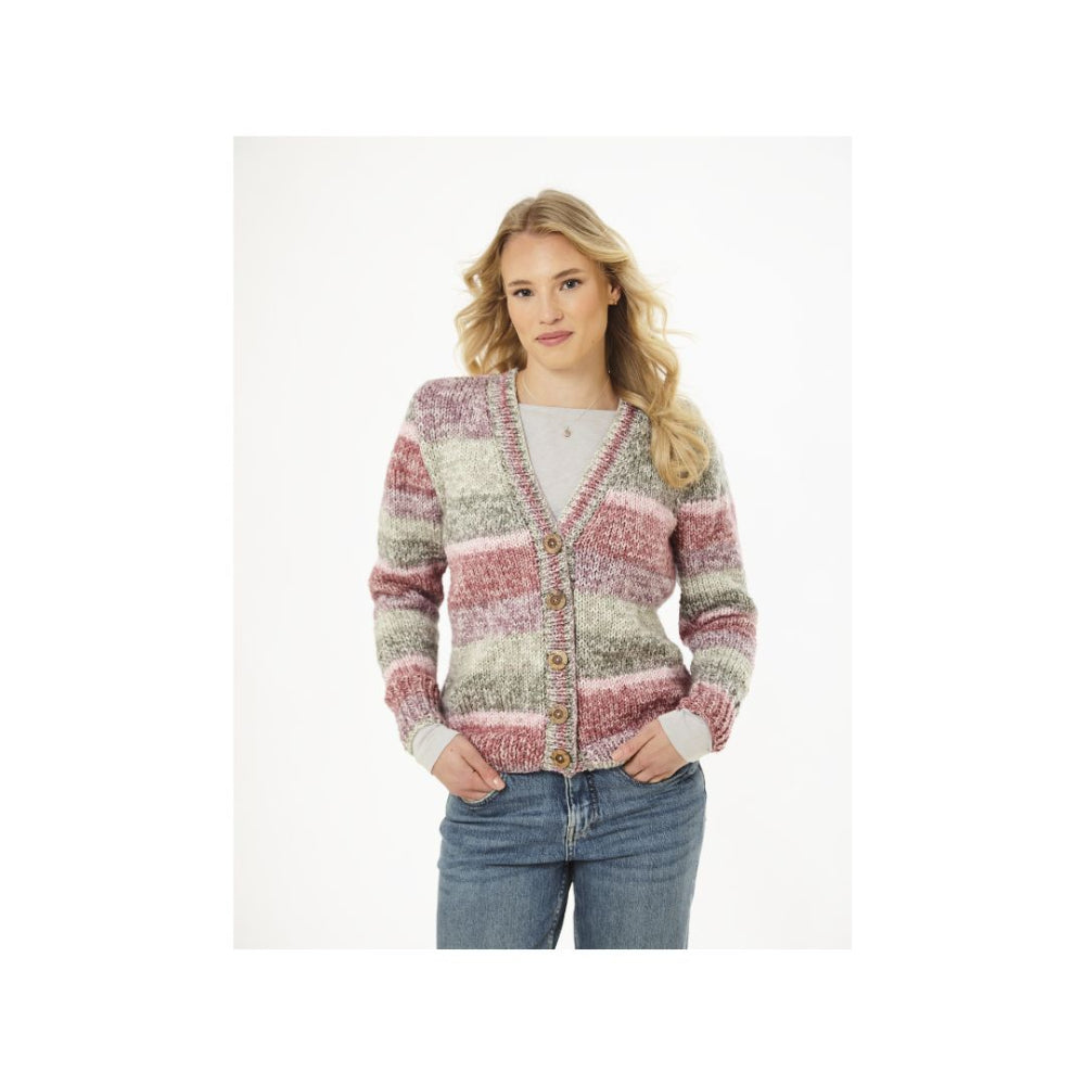 King Cole Chunky Cardigan & Slipover Knitting Pattern 6401 – Wool n Stuff