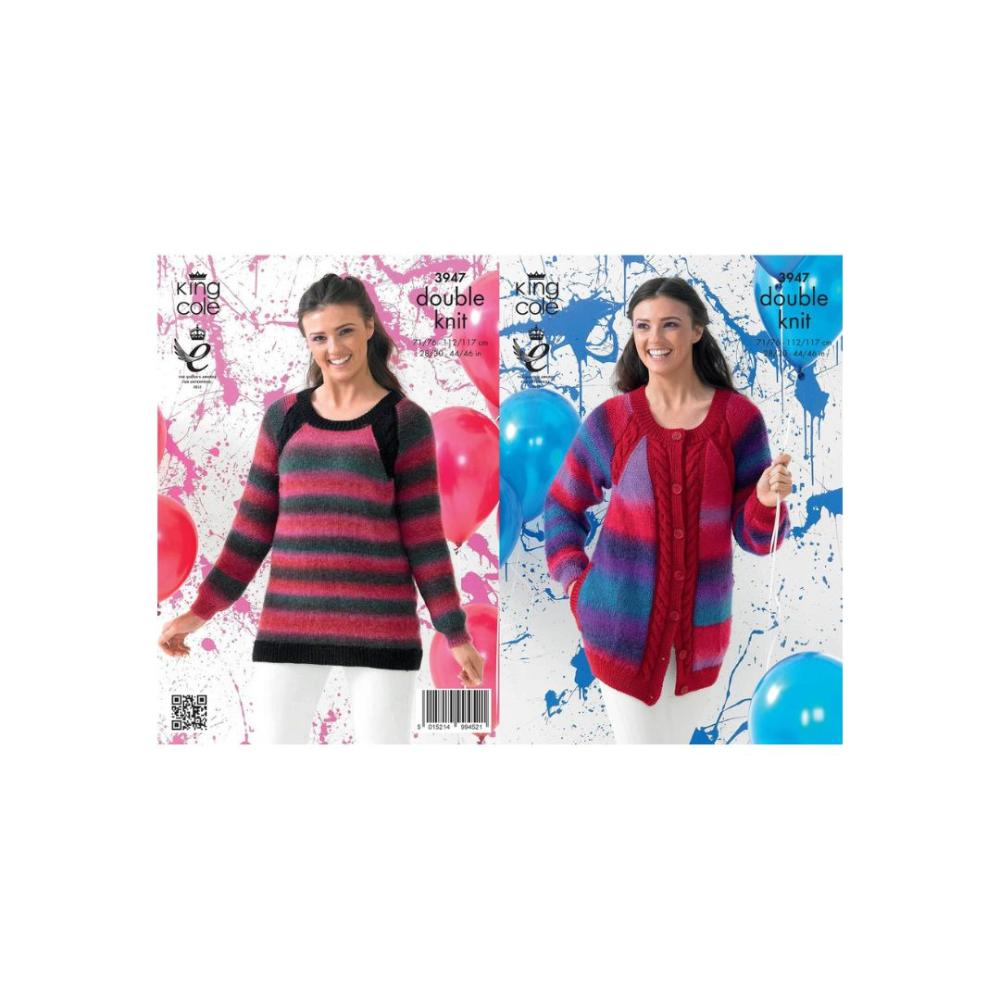 King Cole Riot DK Knitting Pattern 3947 – Wool n Stuff