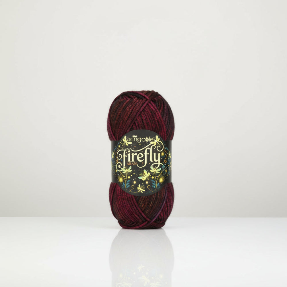 King Cole Firefly Aran Yarn – Iridescent Aran Knitting Yarn | Wool n Stuff