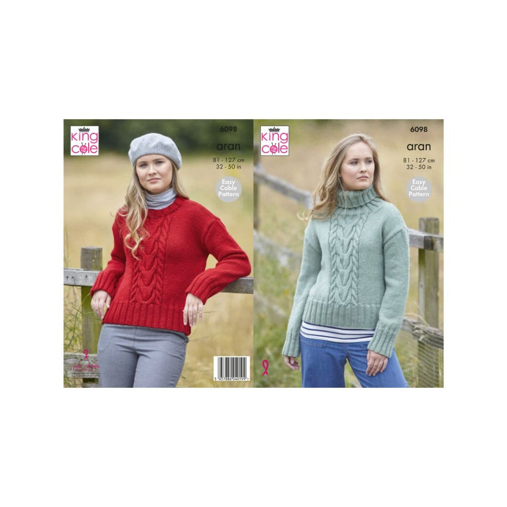 King Cole Aran Pattern 6098 – Wool n Stuff