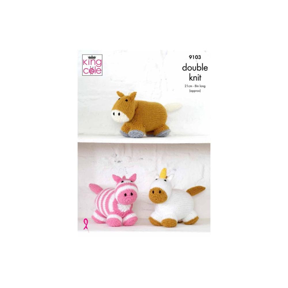 King Cole Toy Knitting Pattern 9103 – Wool n Stuff