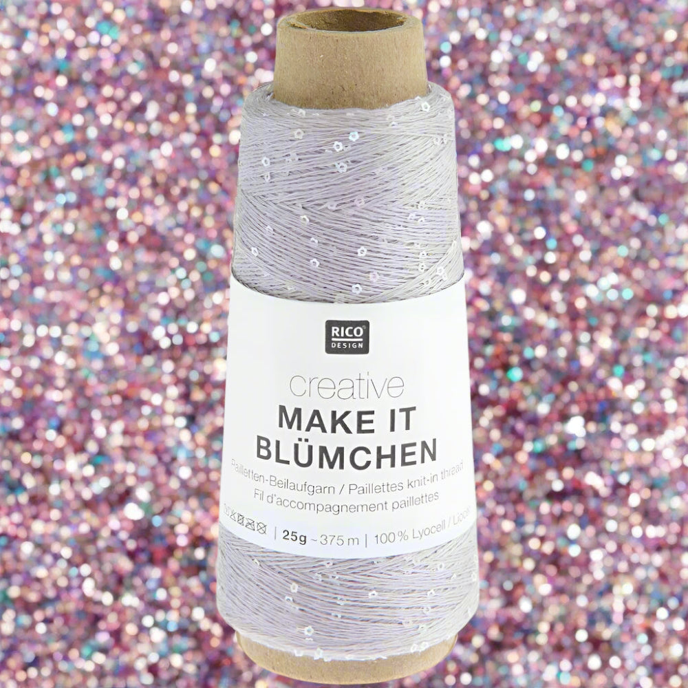 Rico Creative Make It Blumchen - Sparkle Thread with Flower Sequins ...