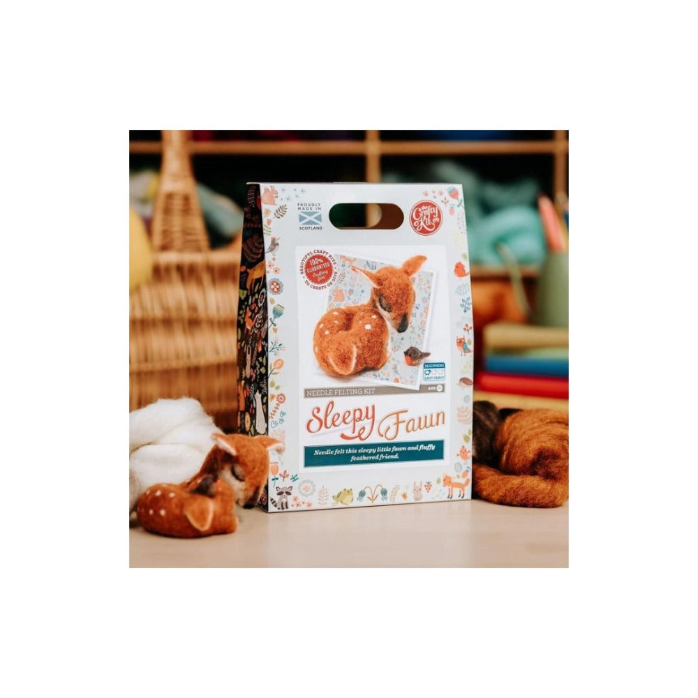 Sleepy Fawn Needle Felting Kit – Wool n Stuff