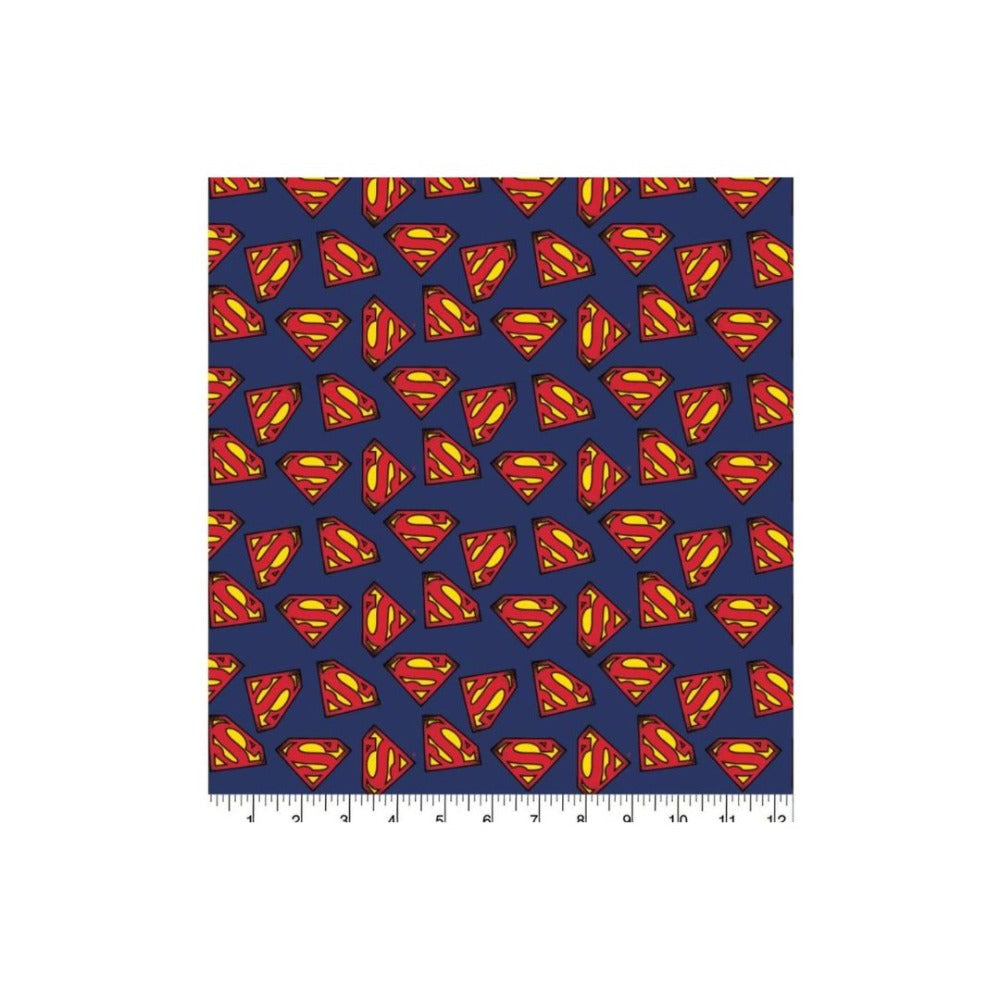 100% Cotton Superman Logo Fabric – Wool n Stuff