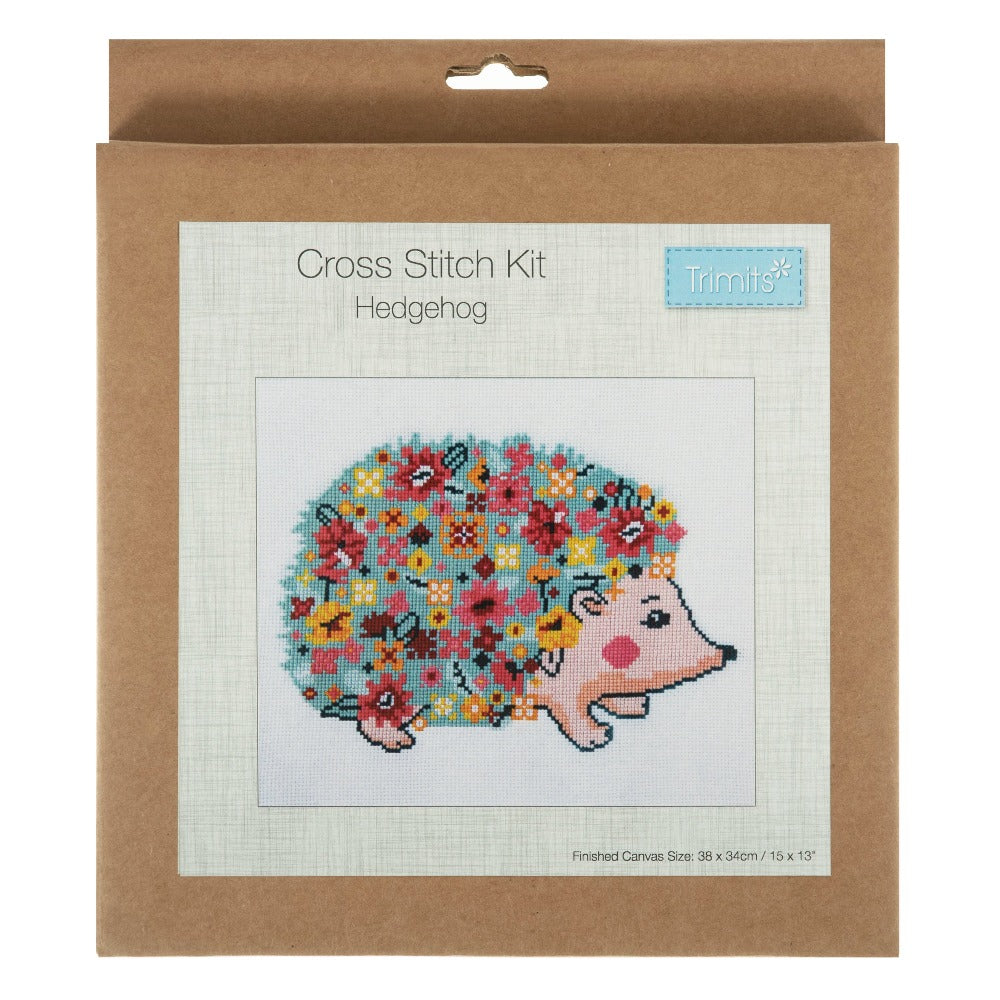 Trimits Hedgehog Cross Stitch Kit – Wool n Stuff