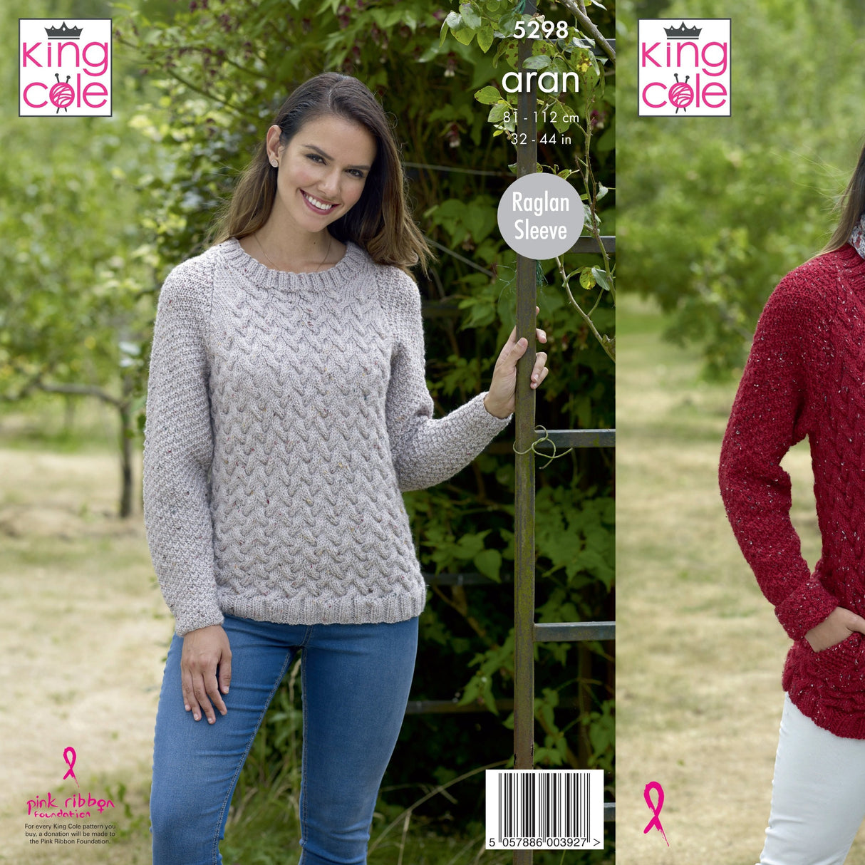 King Cole Ladies Aran Knitting Pattern 5298 – Wool n Stuff