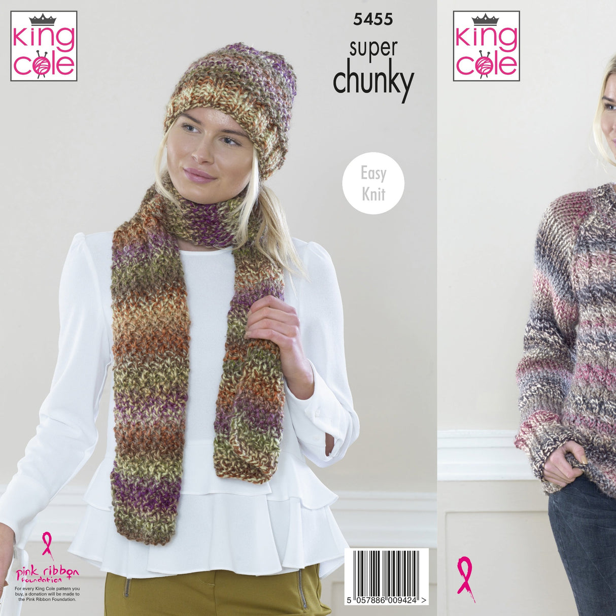 King Cole Super Chunky Knitting Pattern 5455 – Wool n Stuff