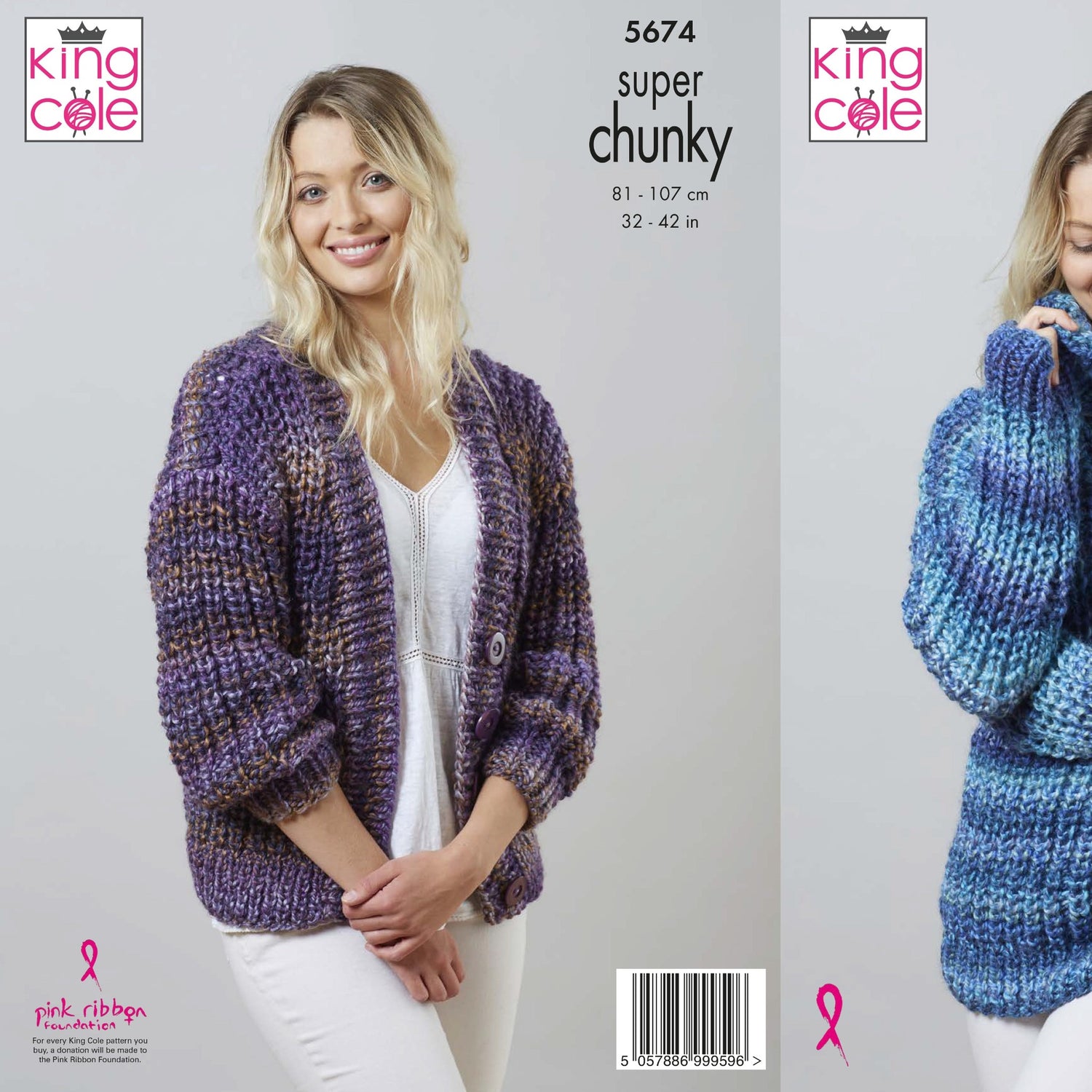 King Cole Super Chunky Knitting Pattern 5674 – Wool n Stuff