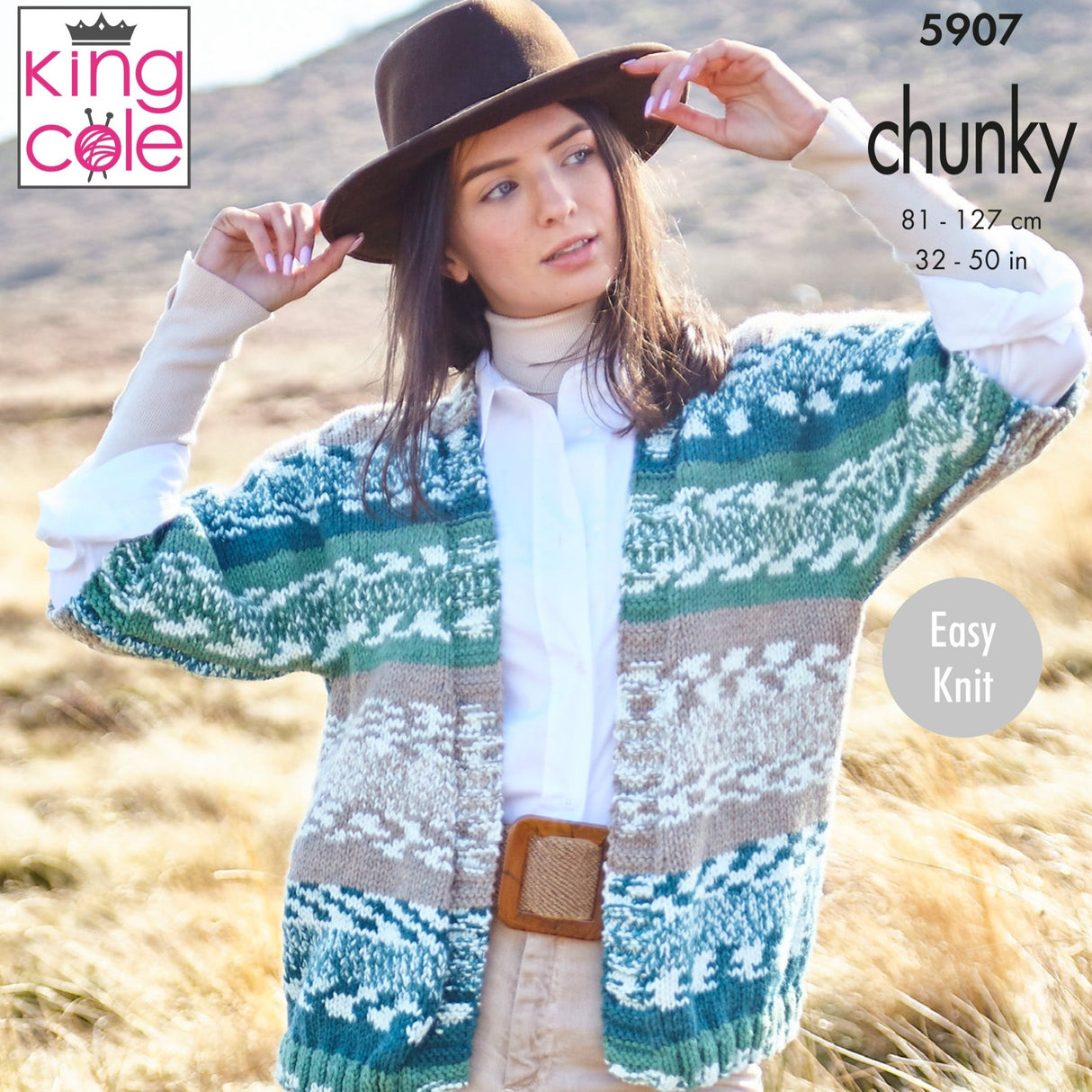 King Cole Nordic Chunky Knitting Pattern 5907 – Wool n Stuff