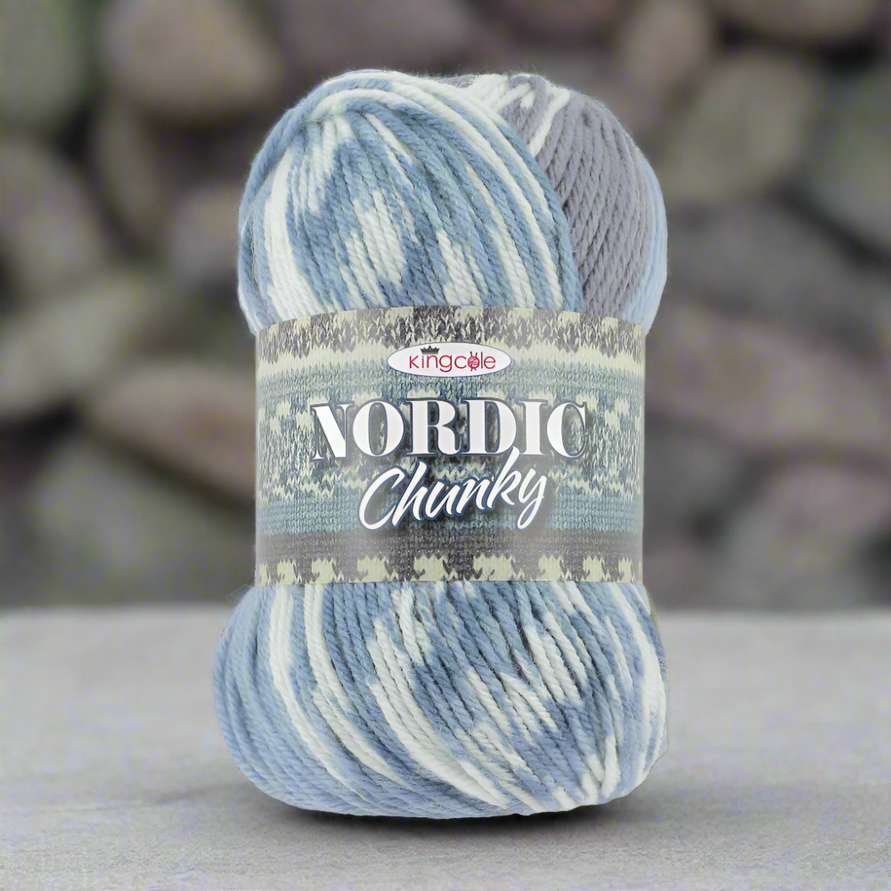 King Cole Nordic Chunky Yarn | Self-Patterning Fair Isle Yarn | Wool n ...