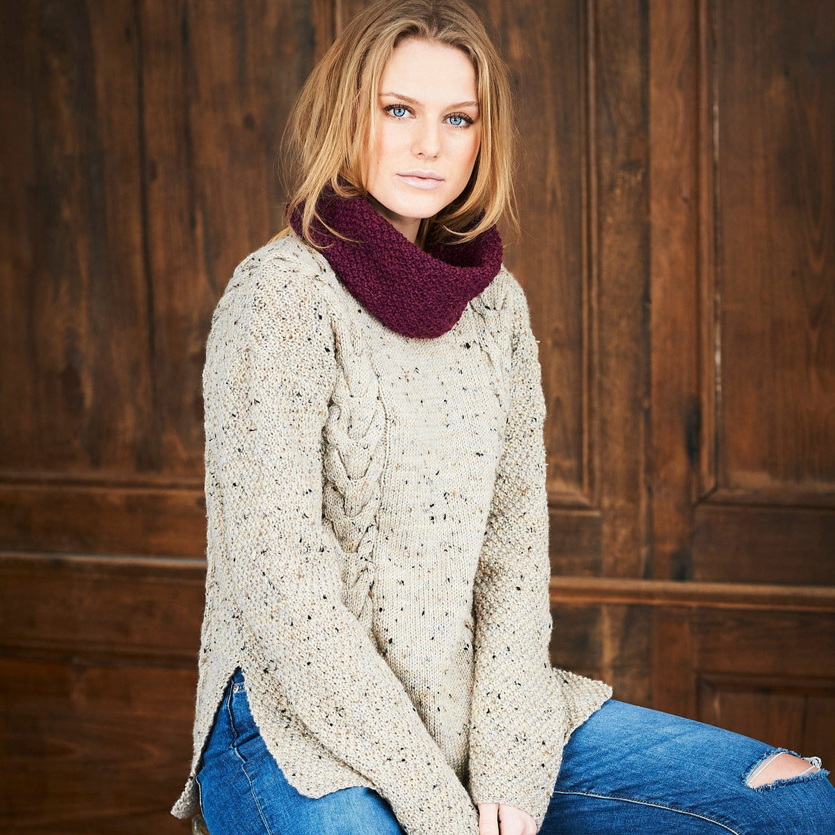 Stylecraft Sweater and Snood DK Knitting Pattern 9657 – Wool n Stuff